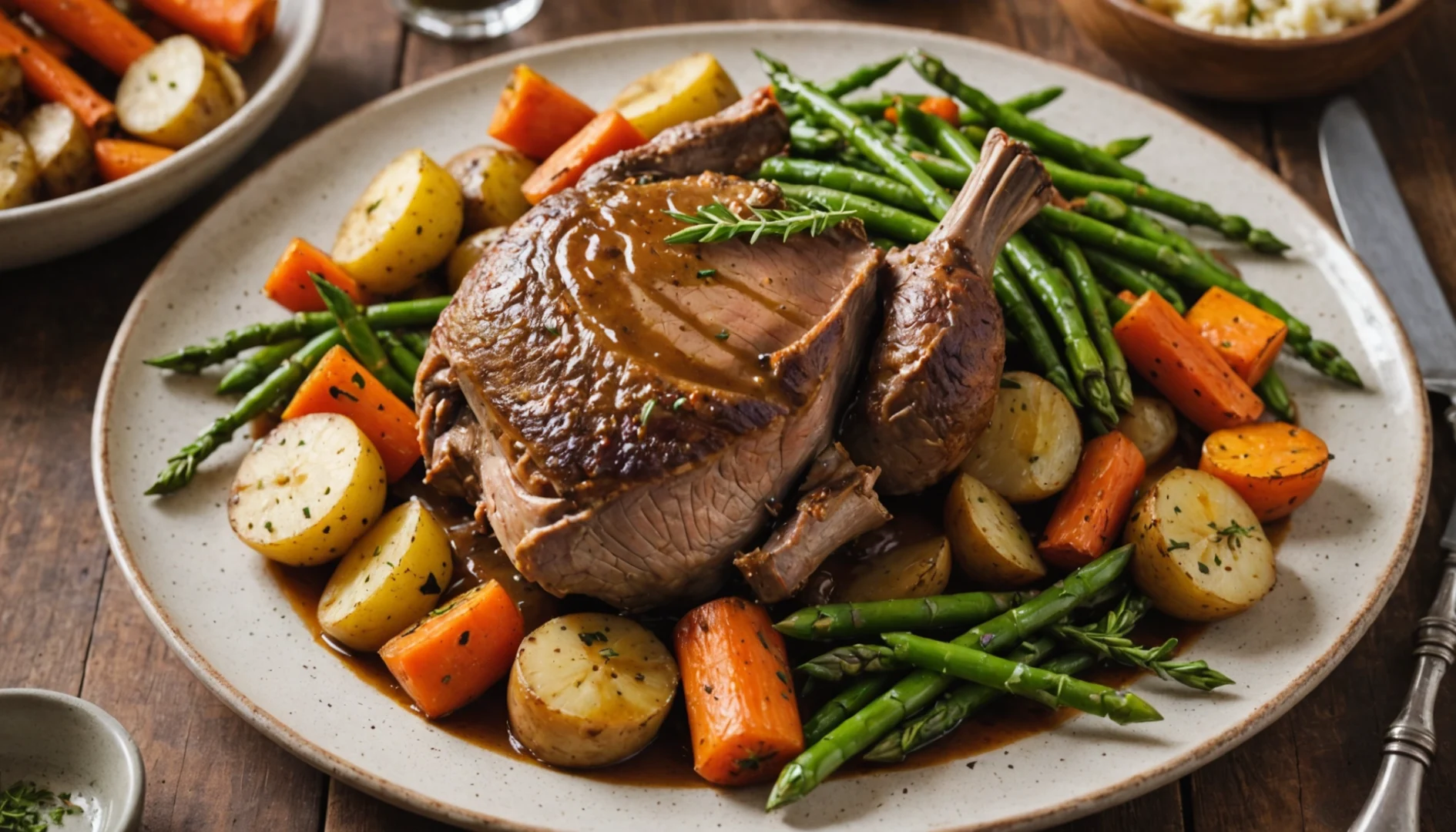 Gigot d'agneau de lait : cuisson lente pour une tendreté exquise